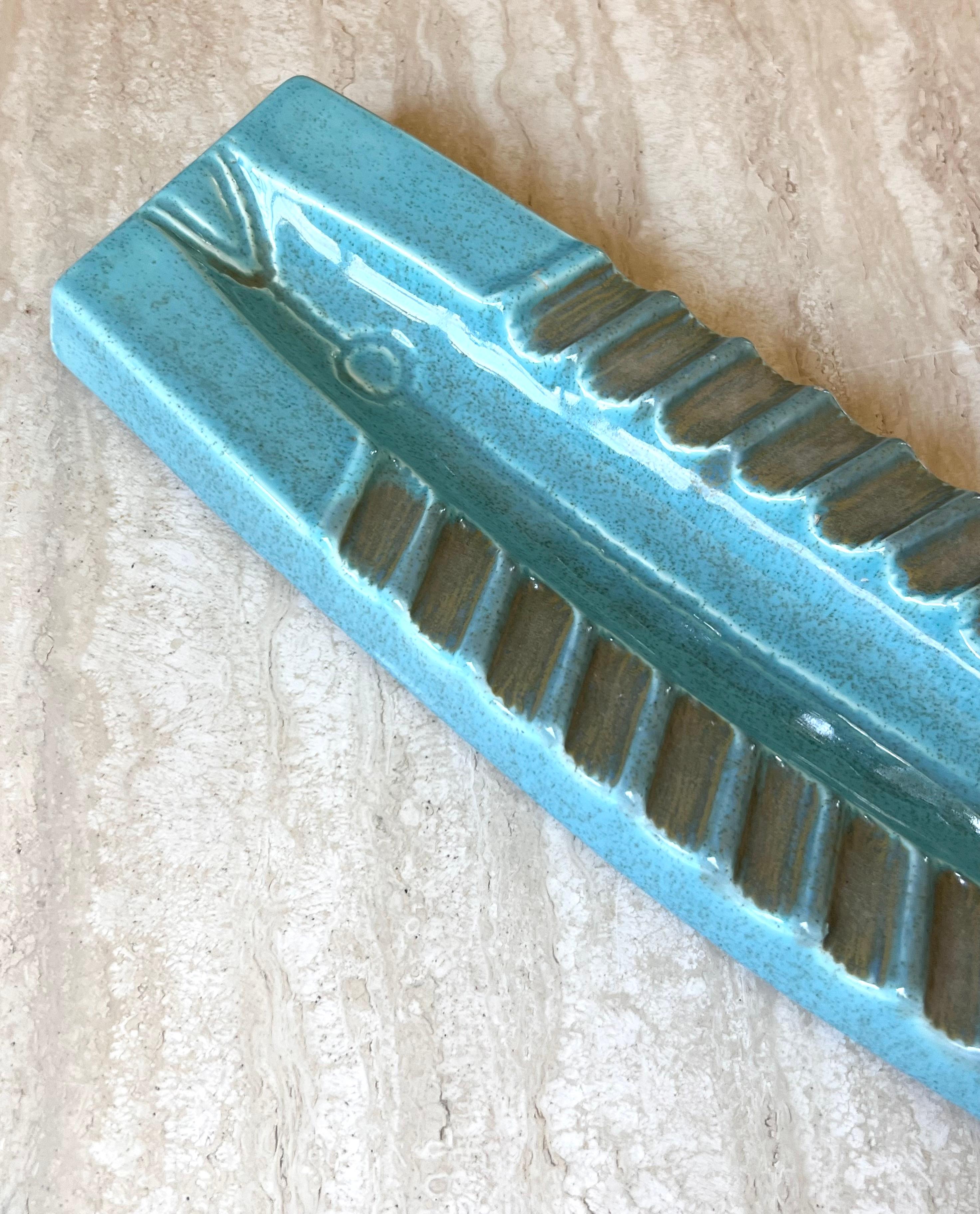 Mid-Century Modern Ceramic Fish Dish or Catchall, 1960s For Sale at 1stDibs