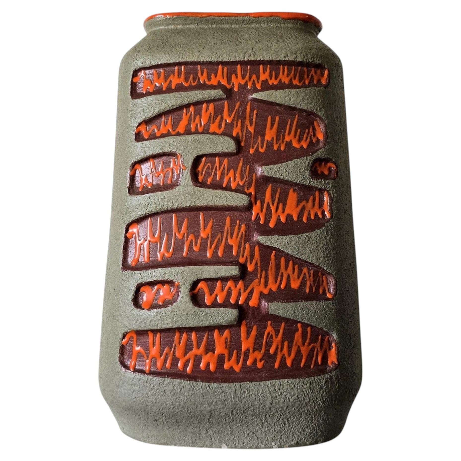 Mid-Century Modern Ceramic Vase, Czechoslovakia, 72cm Tall, 1960s For ...