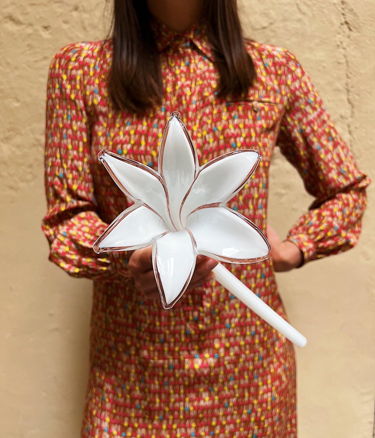 Mid Century modern chandelier designed by Franco Luce with murano glass ...