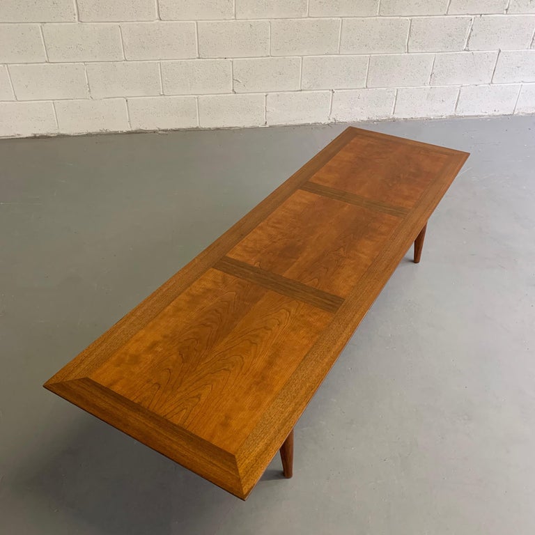 Mid-Century Modern Cherry and Walnut Floating Coffee Table by John ...