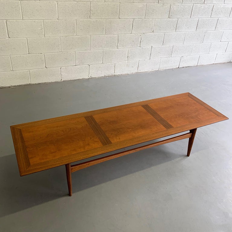Mid-Century Modern Cherry and Walnut Floating Coffee Table by John ...