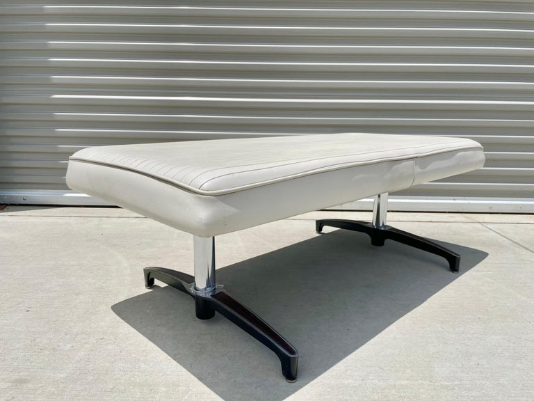 Mid-Century Modern Chrome Bench For Sale at 1stDibs