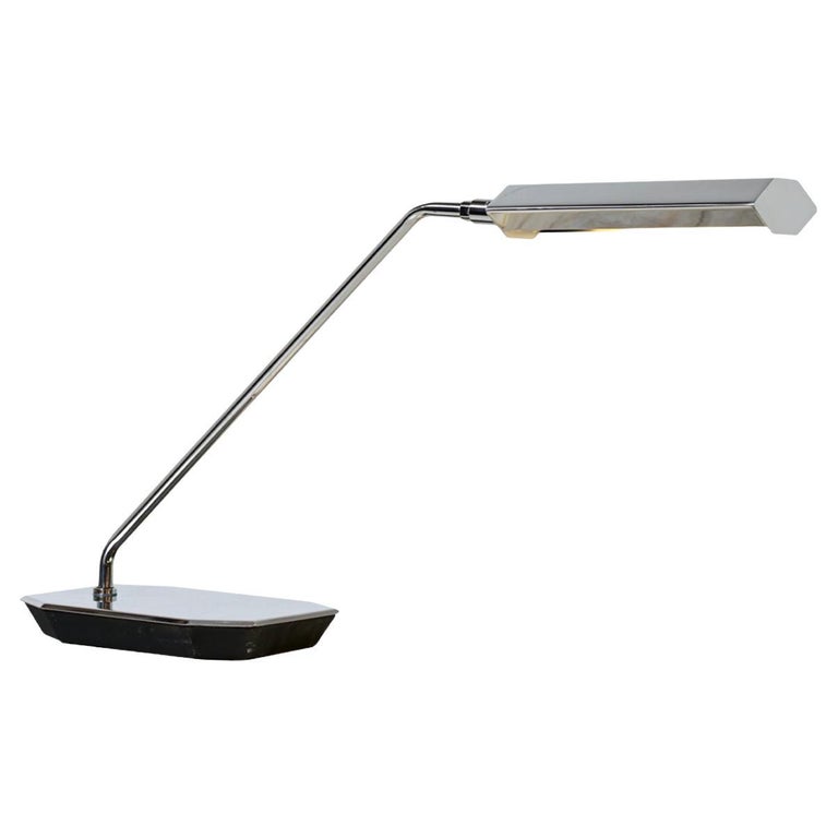 Mid-Century Modern Chrome Table Lamp by Koch and Lowy For Sale at 1stDibs