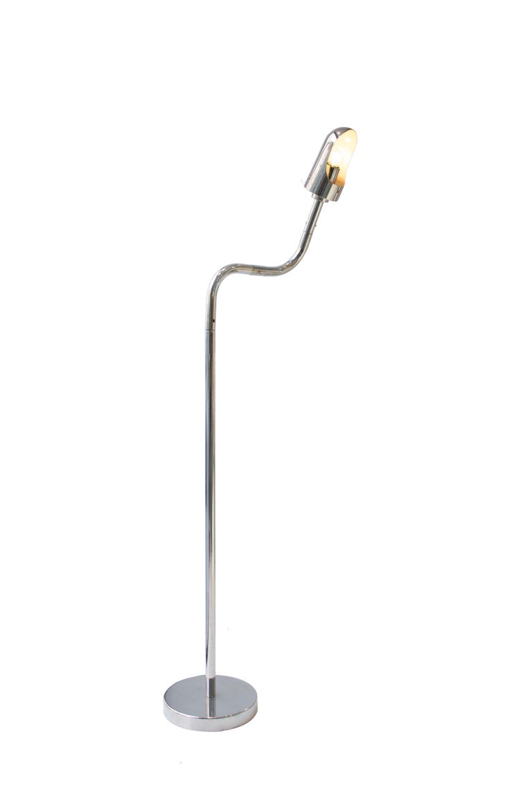 Mid-Century-Modern Chromed Tube`Space Age´Floor Lamp, Italy, 1960 For ...