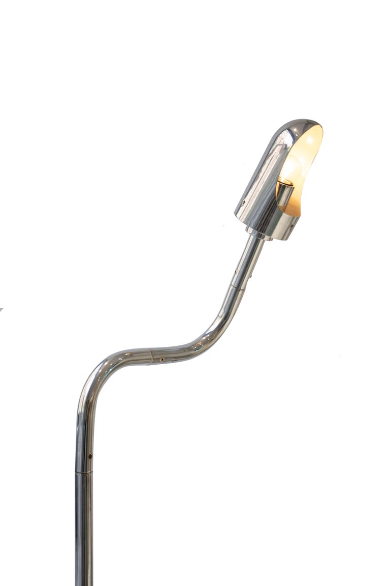 Mid-Century-Modern Chromed Tube`Space Age´Floor Lamp, Italy, 1960 For ...