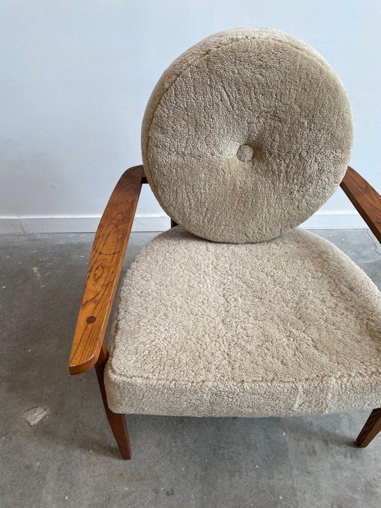 Mid-Century Modern Circle Back Lounge Chair at 1stDibs