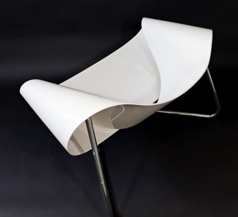Mid-Century Modern CL9 Fiberglass Ribbon Chair by Franca Stagi Bernini ...