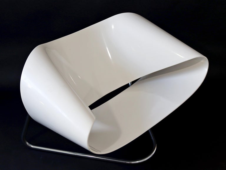 Mid-Century Modern CL9 Fiberglass Ribbon Chair by Franca Stagi Bernini ...