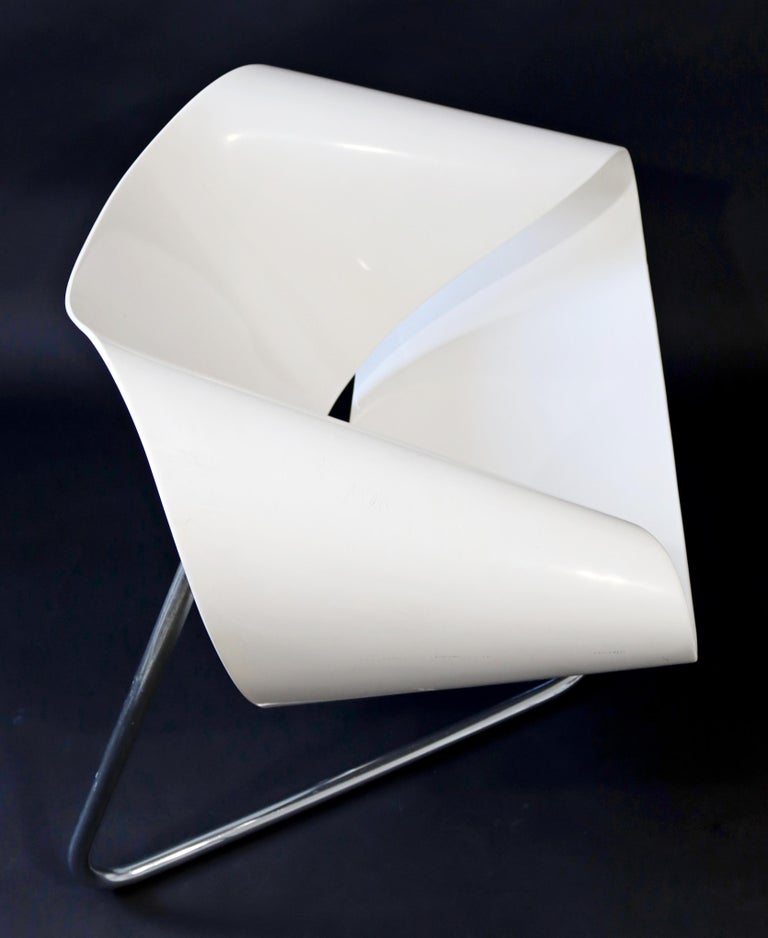 Mid-Century Modern CL9 Fiberglass Ribbon Chair by Franca Stagi Bernini ...