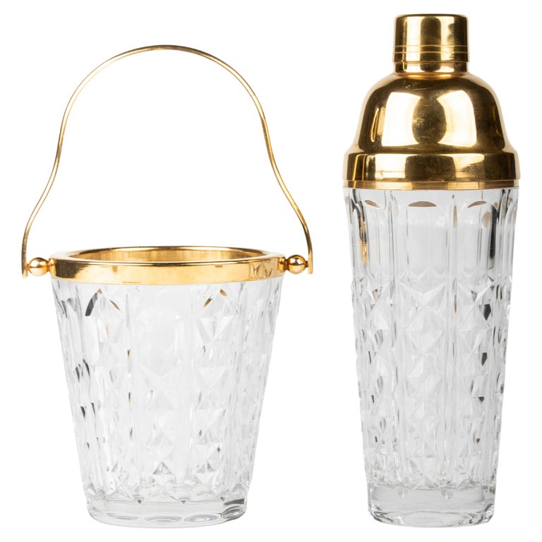 Mid-Century Modern Cocktail Shaker with Ice Cube Bucket, Val Saint ...