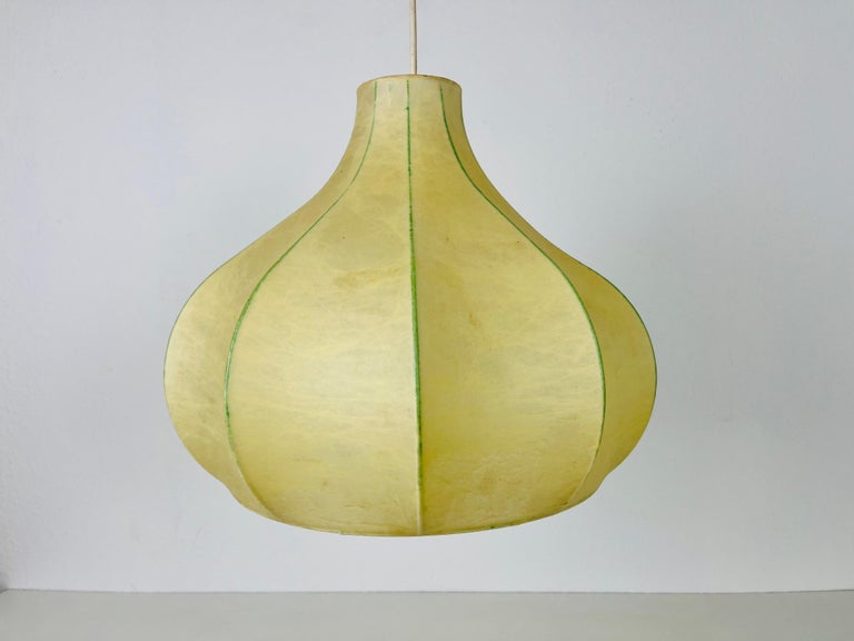 Mid-Century Modern Cocoon Pendant Light, 1960s, Italy For Sale at 1stDibs