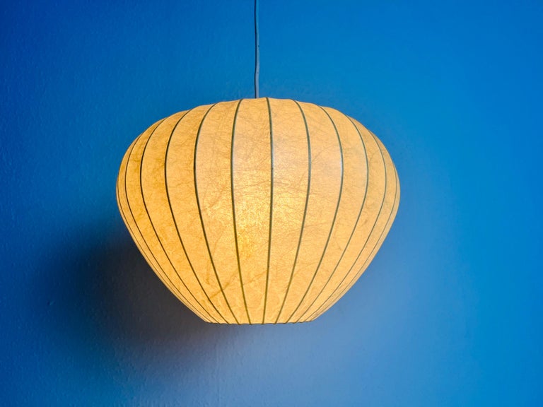 Mid-Century Modern Cocoon Pendant Light, 1960s, Italy For Sale at 1stDibs
