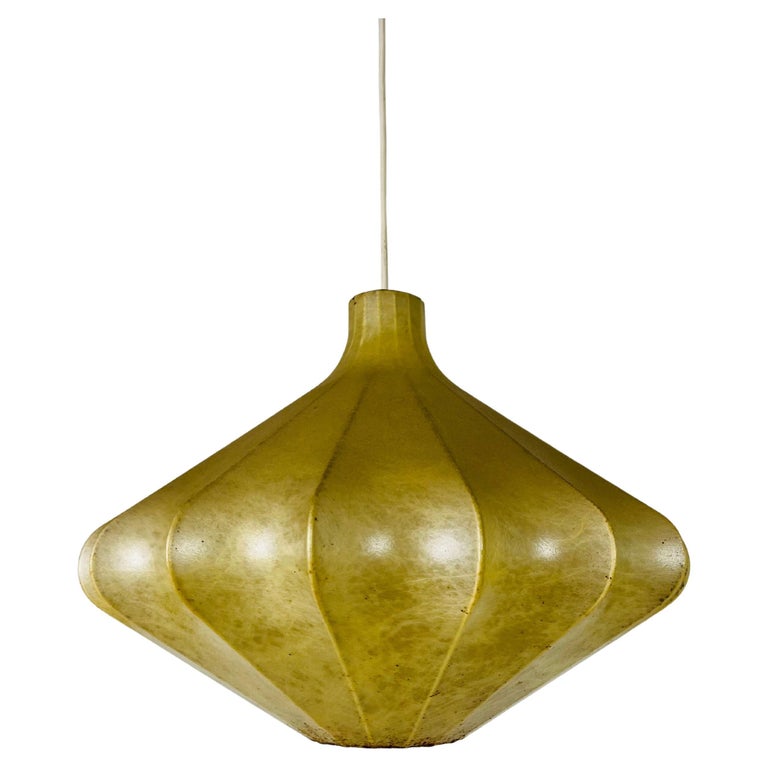 Mid-Century Modern Cocoon Pendant Light, 1960s, Italy For Sale at 1stDibs