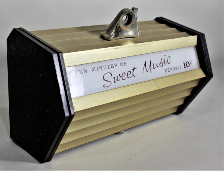 Mid-Century Modern Coin Operated Commercial Wall Mounted Music Box at ...