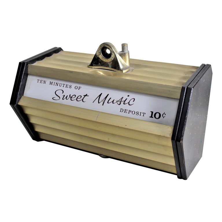 Mid-Century Modern Coin Operated Commercial Wall Mounted Music Box at ...
