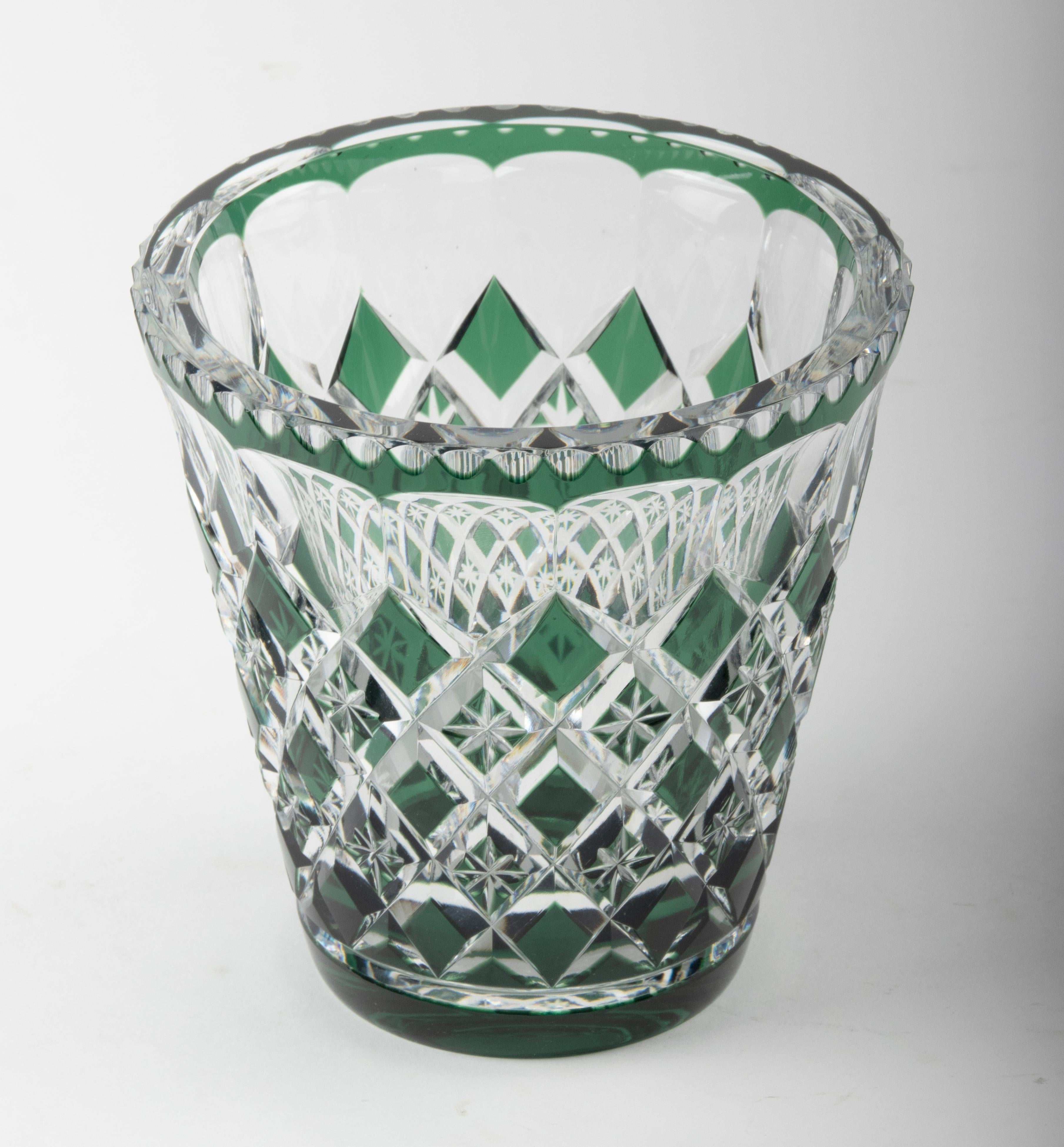 Mid-Century Modern Crystal Vase by Val Saint Lambert For Sale at 1stDibs