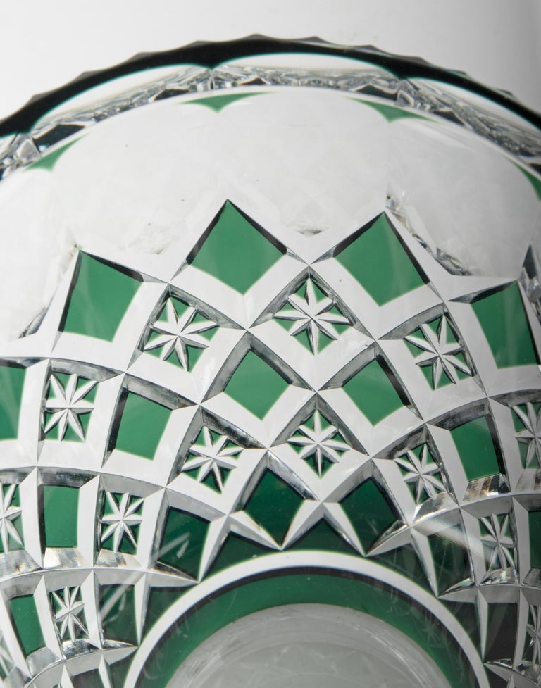 Mid-Century Modern Crystal Vase by Val Saint Lambert For Sale at 1stDibs