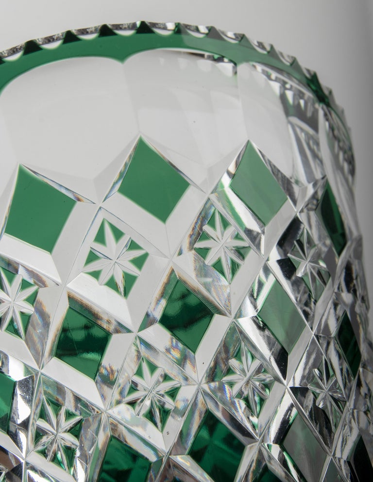 Mid-Century Modern Crystal Vase by Val Saint Lambert For Sale at 1stDibs