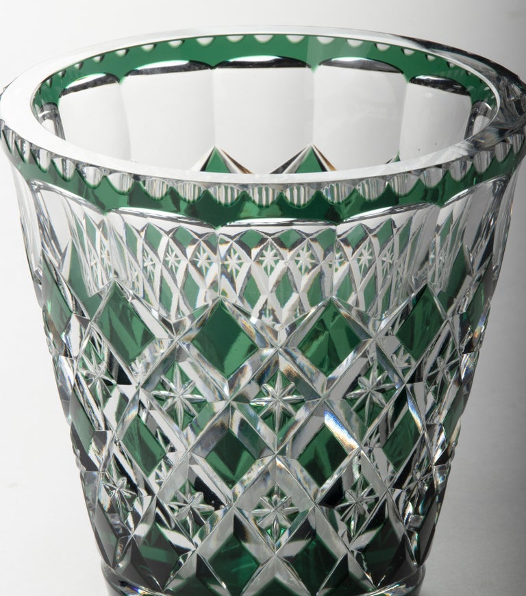 Mid-Century Modern Crystal Vase by Val Saint Lambert For Sale at 1stDibs