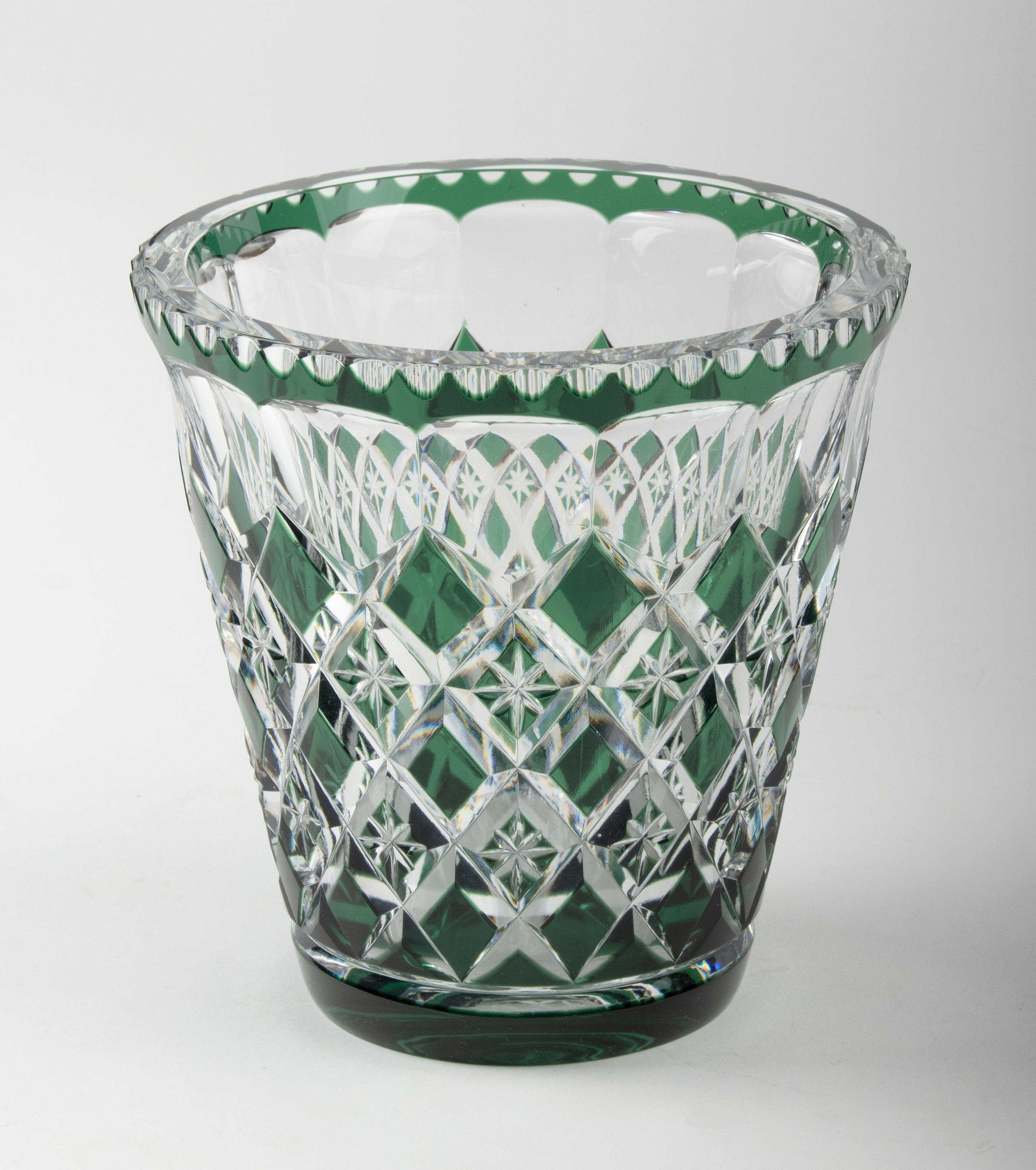 Mid-Century Modern Crystal Vase by Val Saint Lambert For Sale at 1stDibs