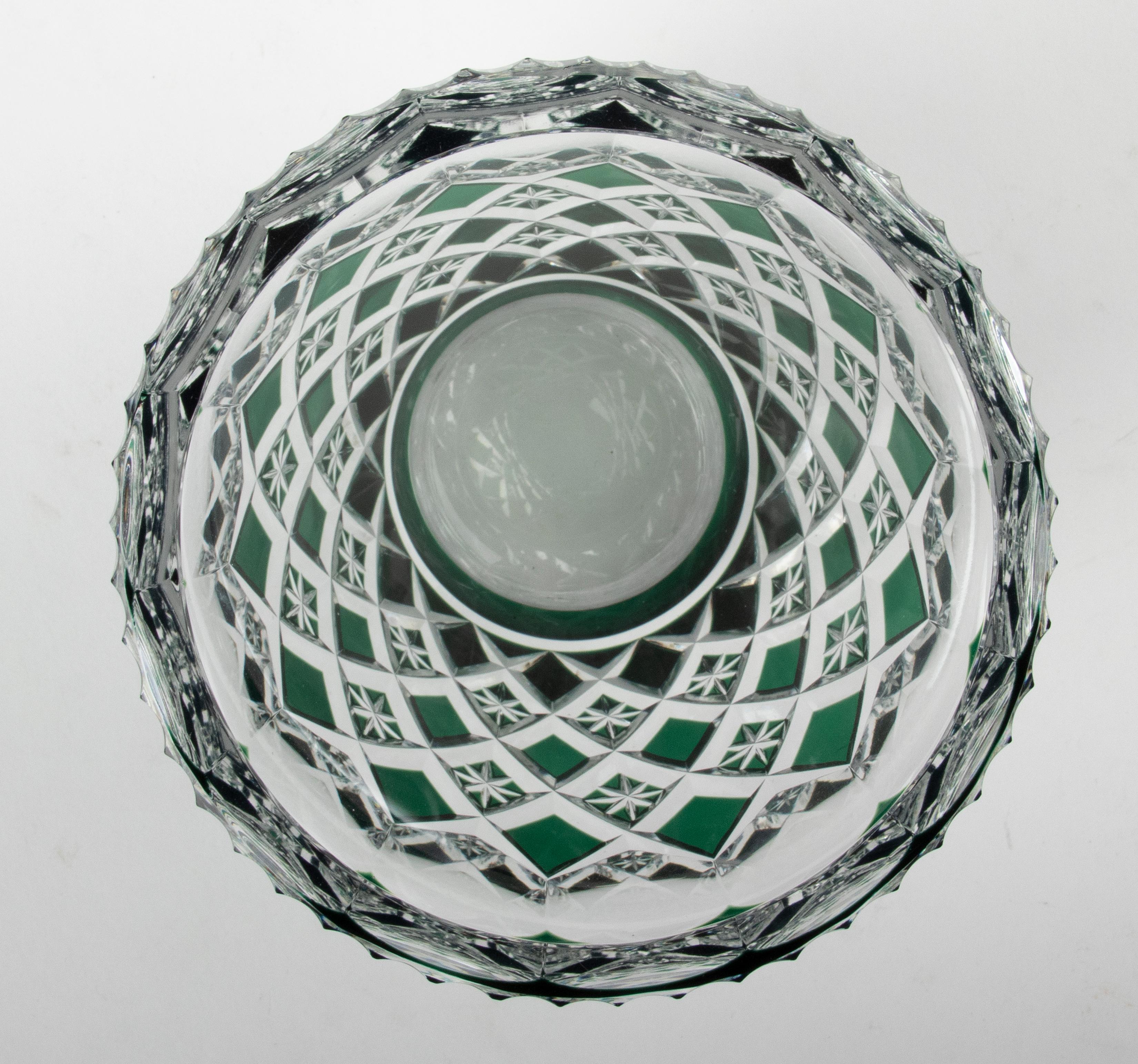 Mid-Century Modern Crystal Vase by Val Saint Lambert For Sale at 1stDibs