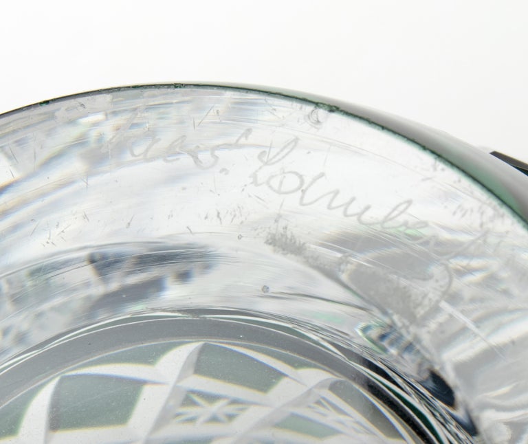 Mid-Century Modern Crystal Vase by Val Saint Lambert For Sale at 1stDibs