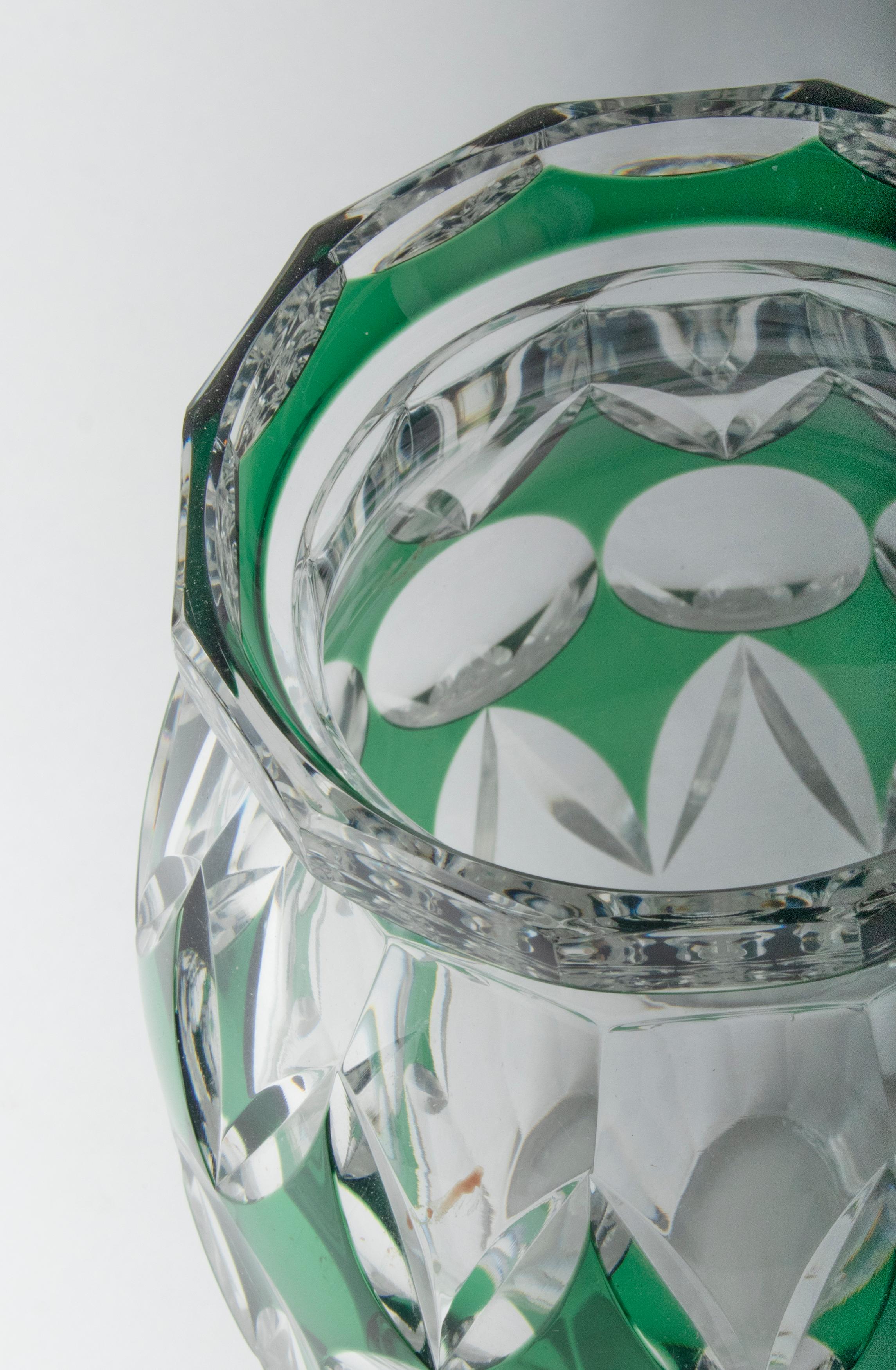 Mid-Century Modern Crystal Vase by Val Saint Lambert For Sale at 1stDibs