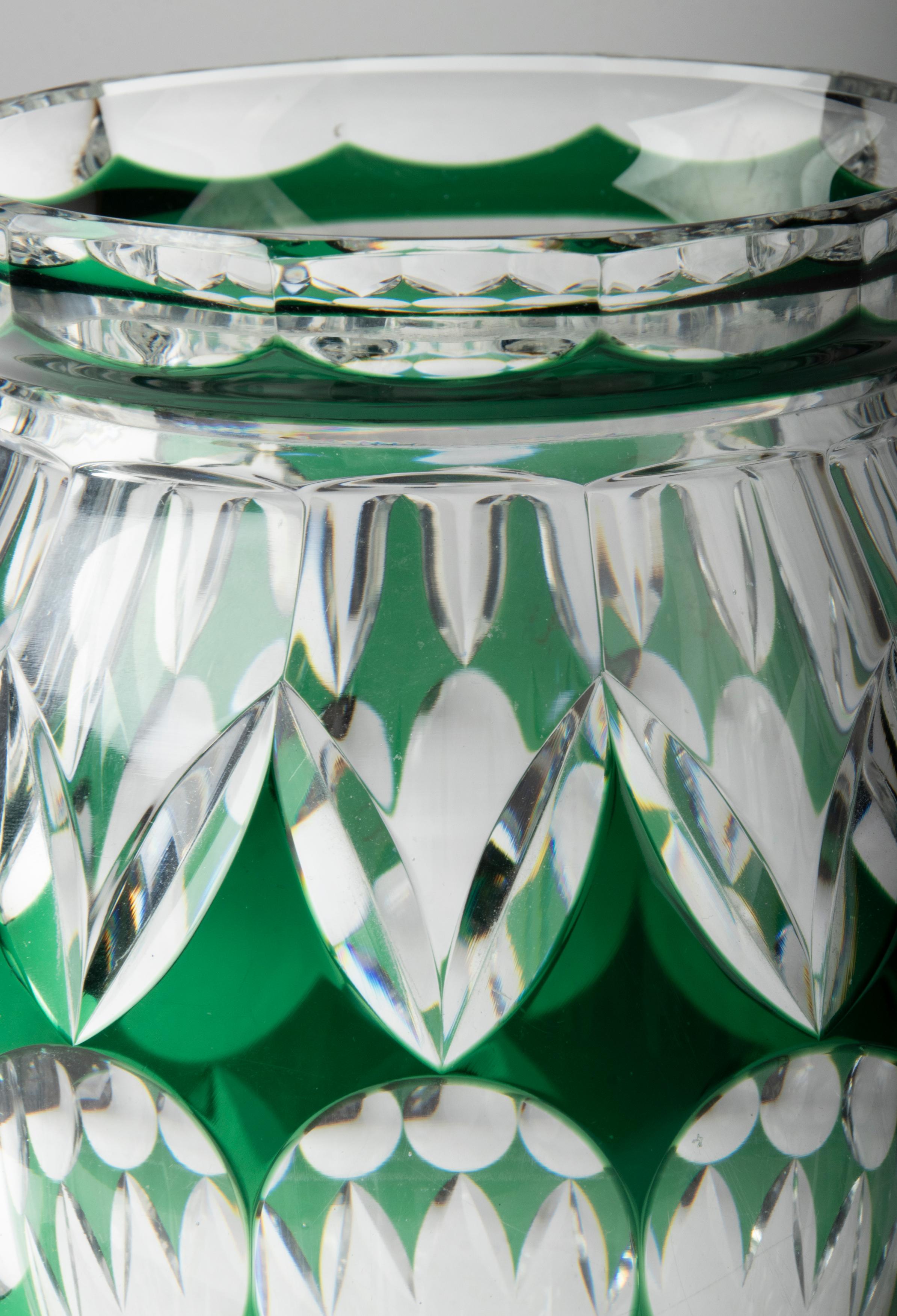 Mid-Century Modern Crystal Vase by Val Saint Lambert For Sale at 1stDibs