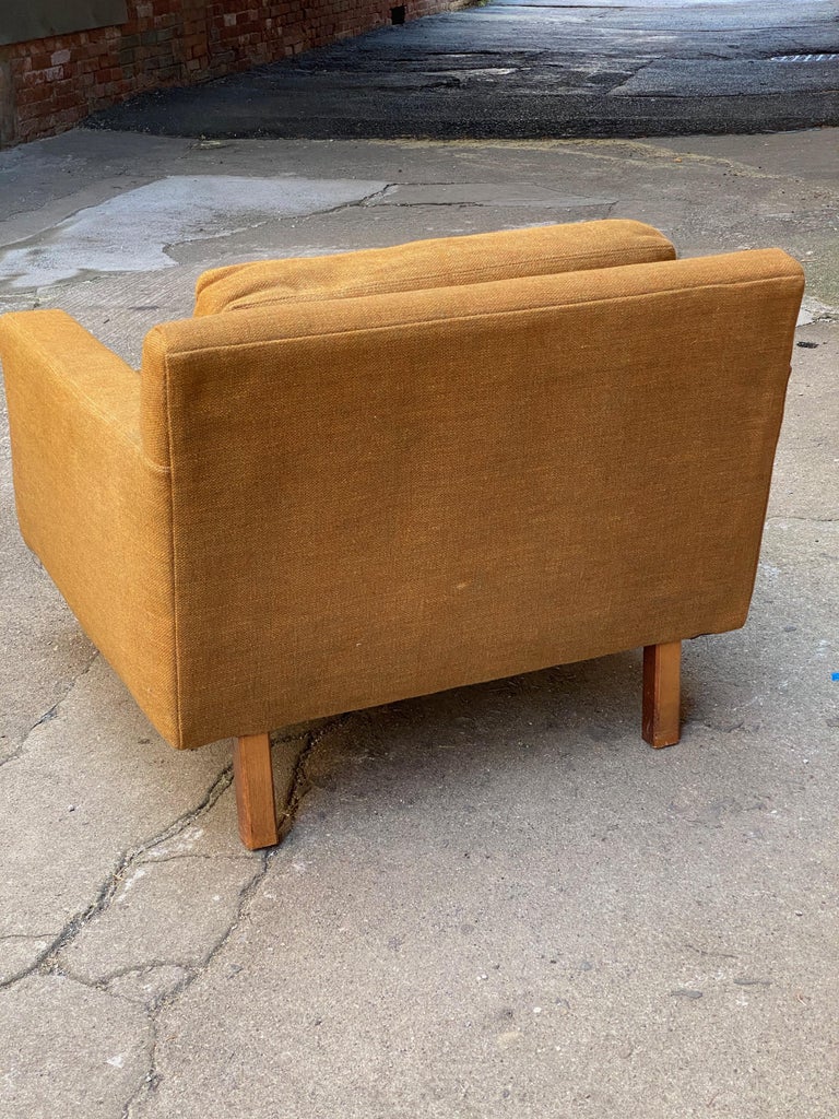 Mid-Century Modern Cube Chair at 1stDibs