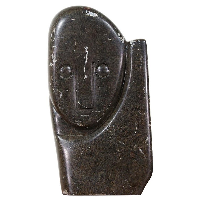 Mid-Century Modern Cubist Carved Stone Sculpture at 1stDibs