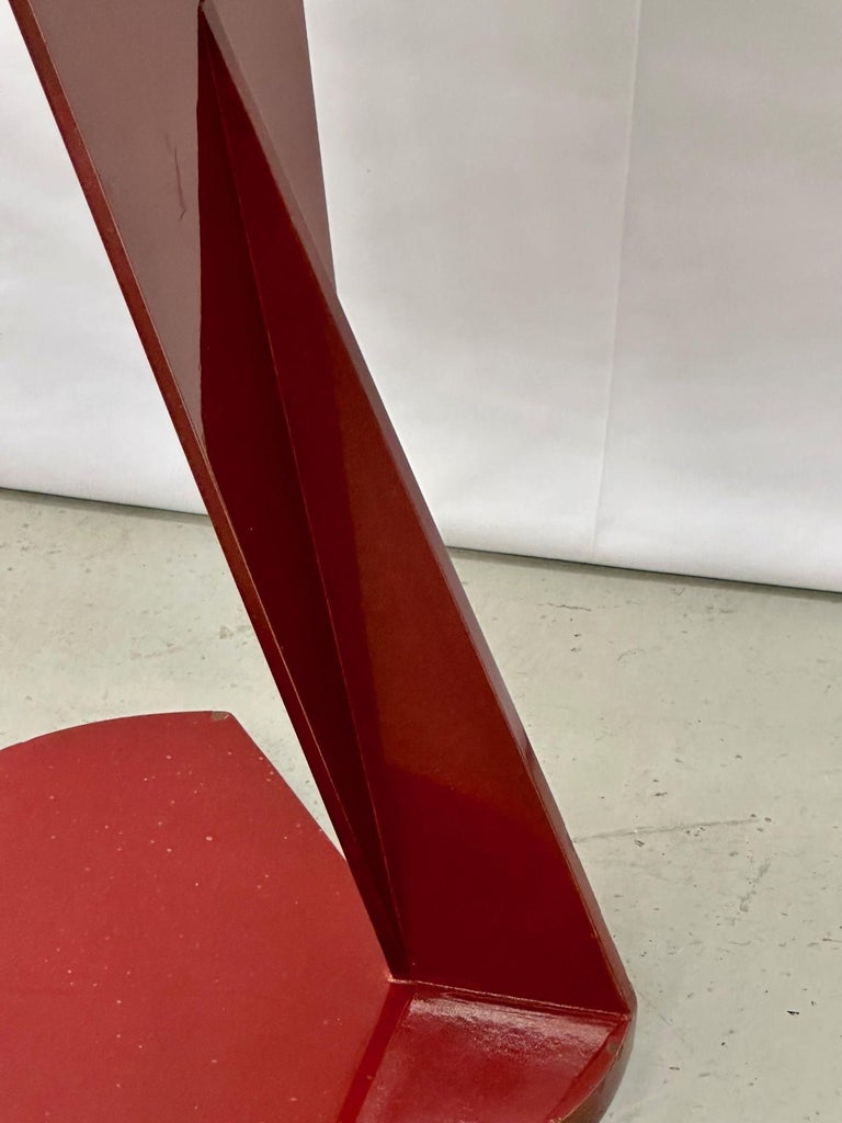 Mid-Century Modern Cubist Steel End / Side Table, Leavitt Weaver, Art ...