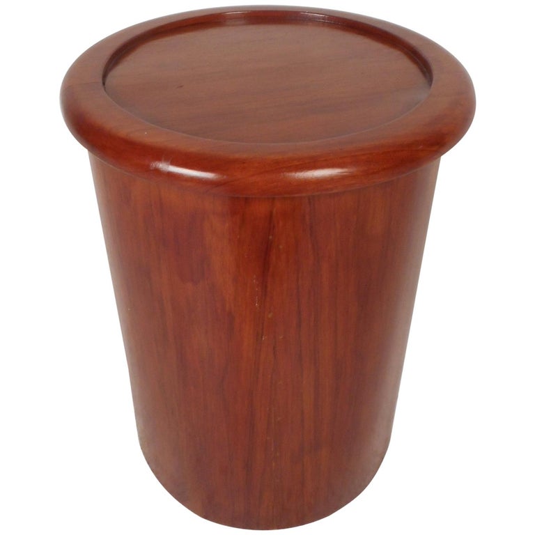 Mid-Century Modern Cylindrical Side Table or Pedestal For Sale at 1stDibs