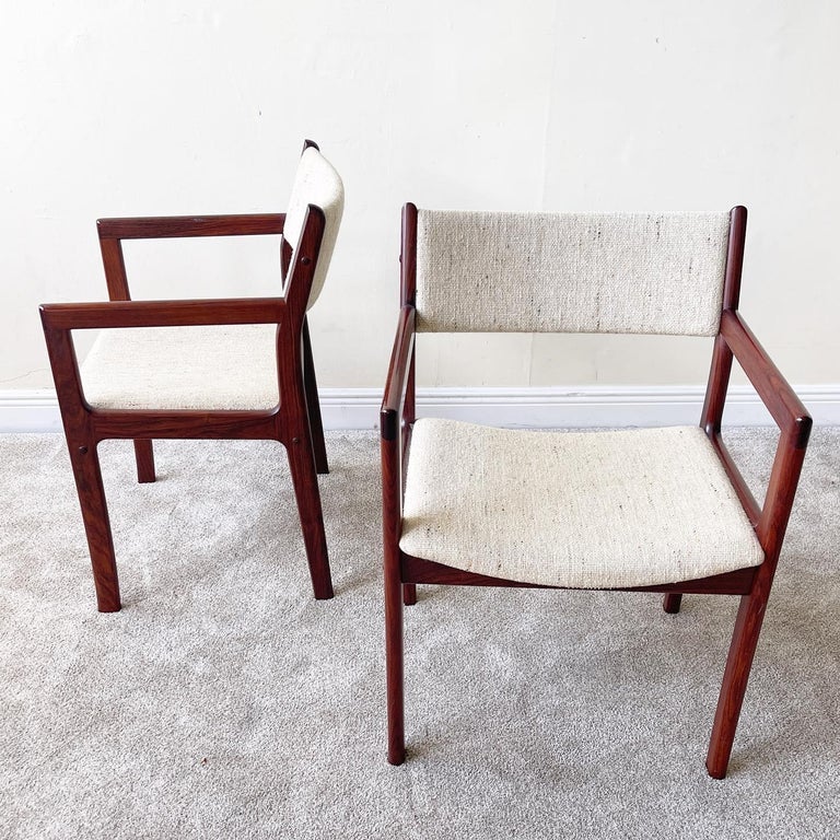 Mid Century Modern D Scan Armchairs Chairs, Set of 2 at 1stDibs