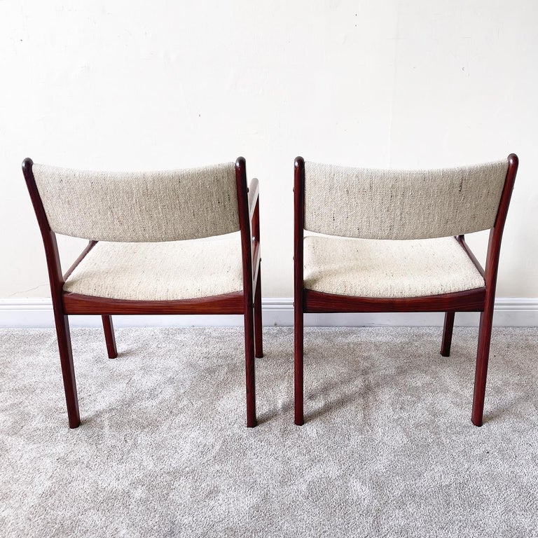 Mid Century Modern D Scan Armchairs Chairs, Set of 2 at 1stDibs