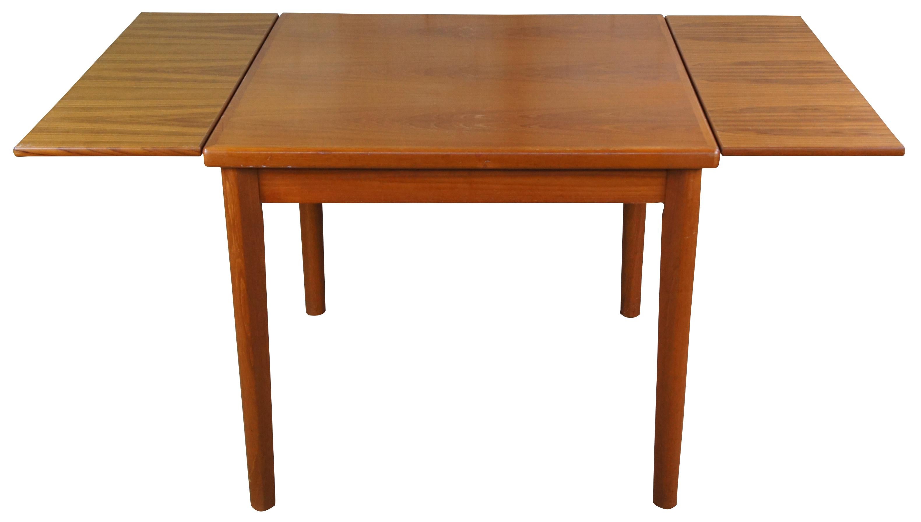 Mid-Century Modern Danish Brdr Furbo Extendable Teak Dining Game Table ...