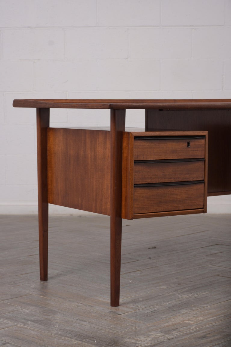 Mid-Century Modern Danish Floating Desk, circa 1960 at 1stdibs