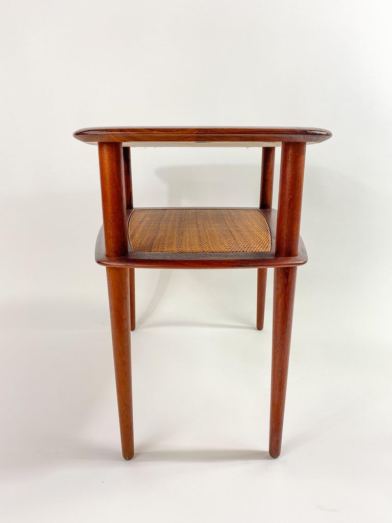 Mid-Century Modern Danish John Stuart Two Tier Wooden Side or End Table ...