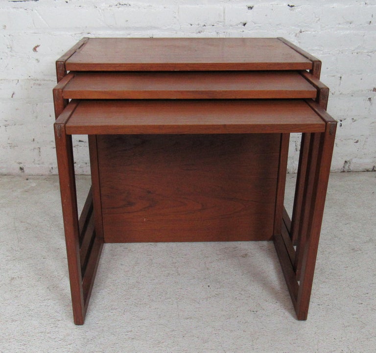 Mid-Century Modern Danish Nesting Tables For Sale at 1stDibs
