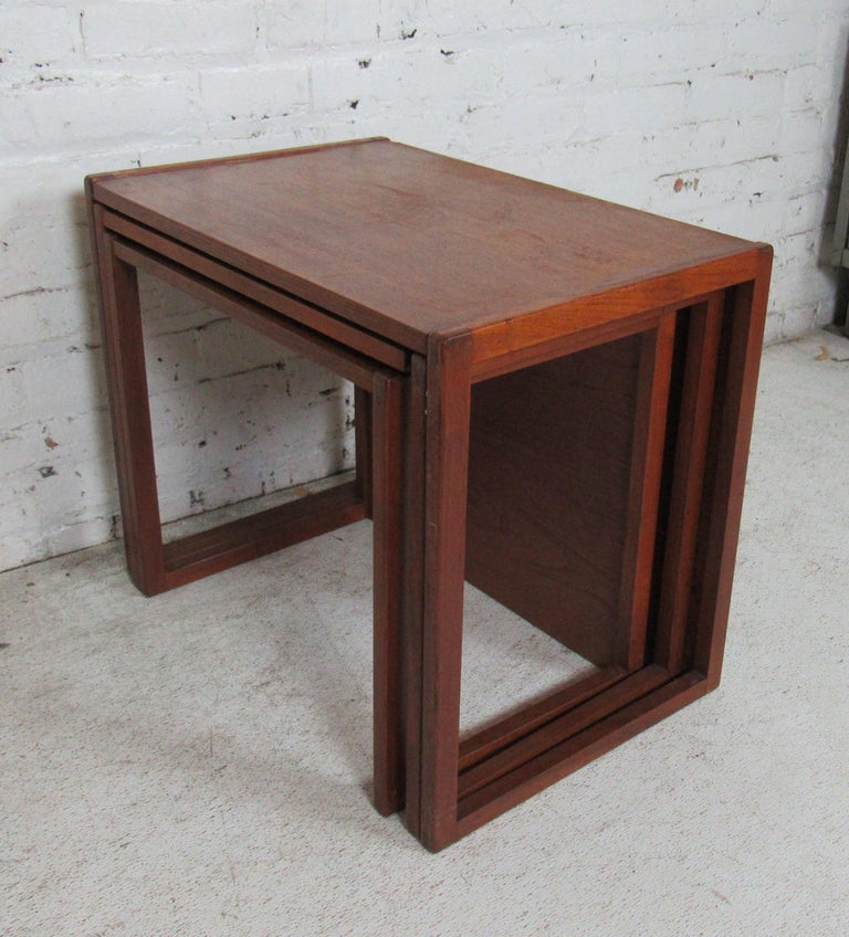 Mid-Century Modern Danish Nesting Tables For Sale at 1stDibs