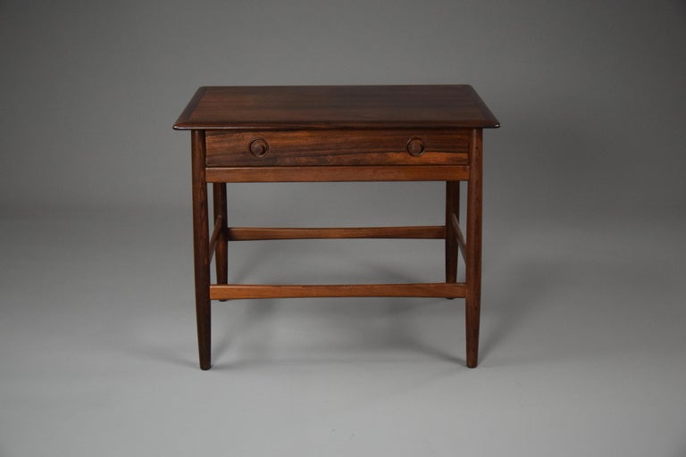 Mid-Century Modern Danish Side / Knitting Table For Sale at 1stDibs