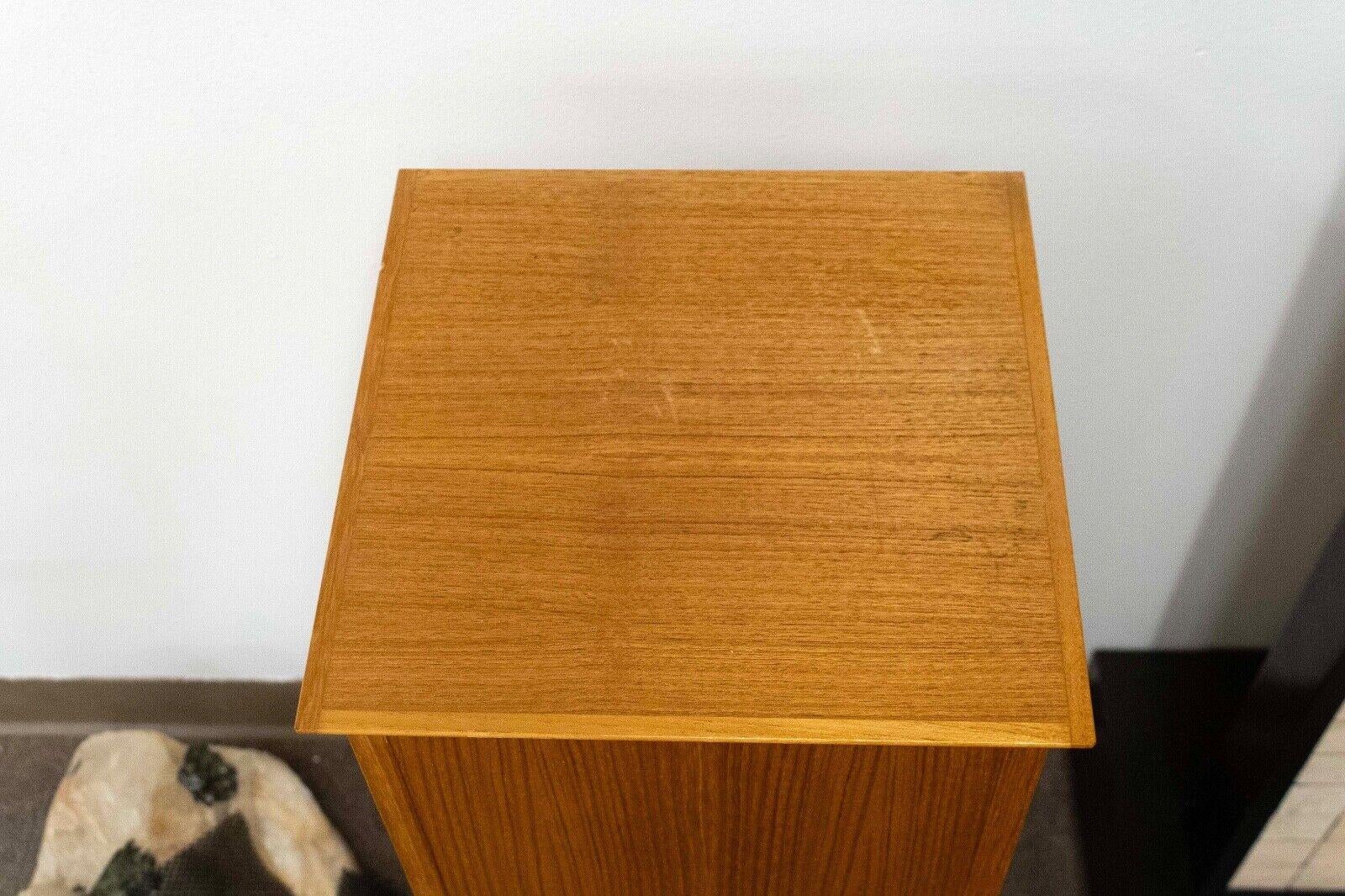 Mid Century Modern Danish Teak Display Pedestal Stand at 1stDibs