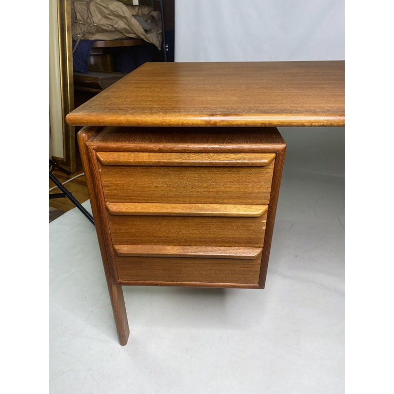 Mid-Century Modern Danish Teak Floating Desk at 1stDibs