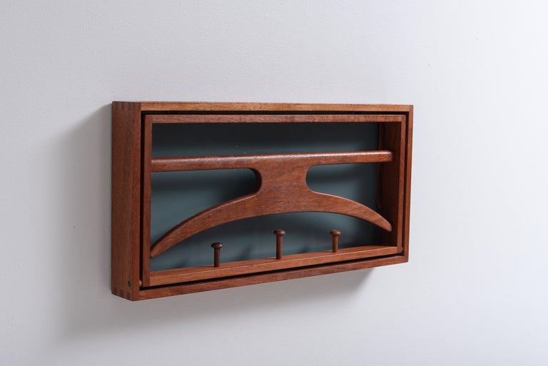 Mid-Century Modern Danish Virum Møbelsnedkeri Teak Coat Rack For Sale ...