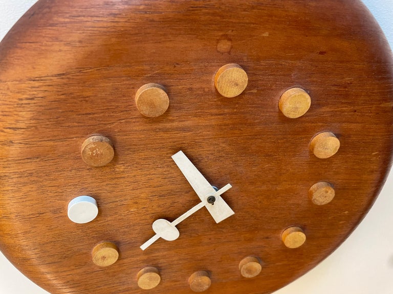 Mid-Century Modern Danish Wall Clock by Fritz Hansen, George Nelson ...