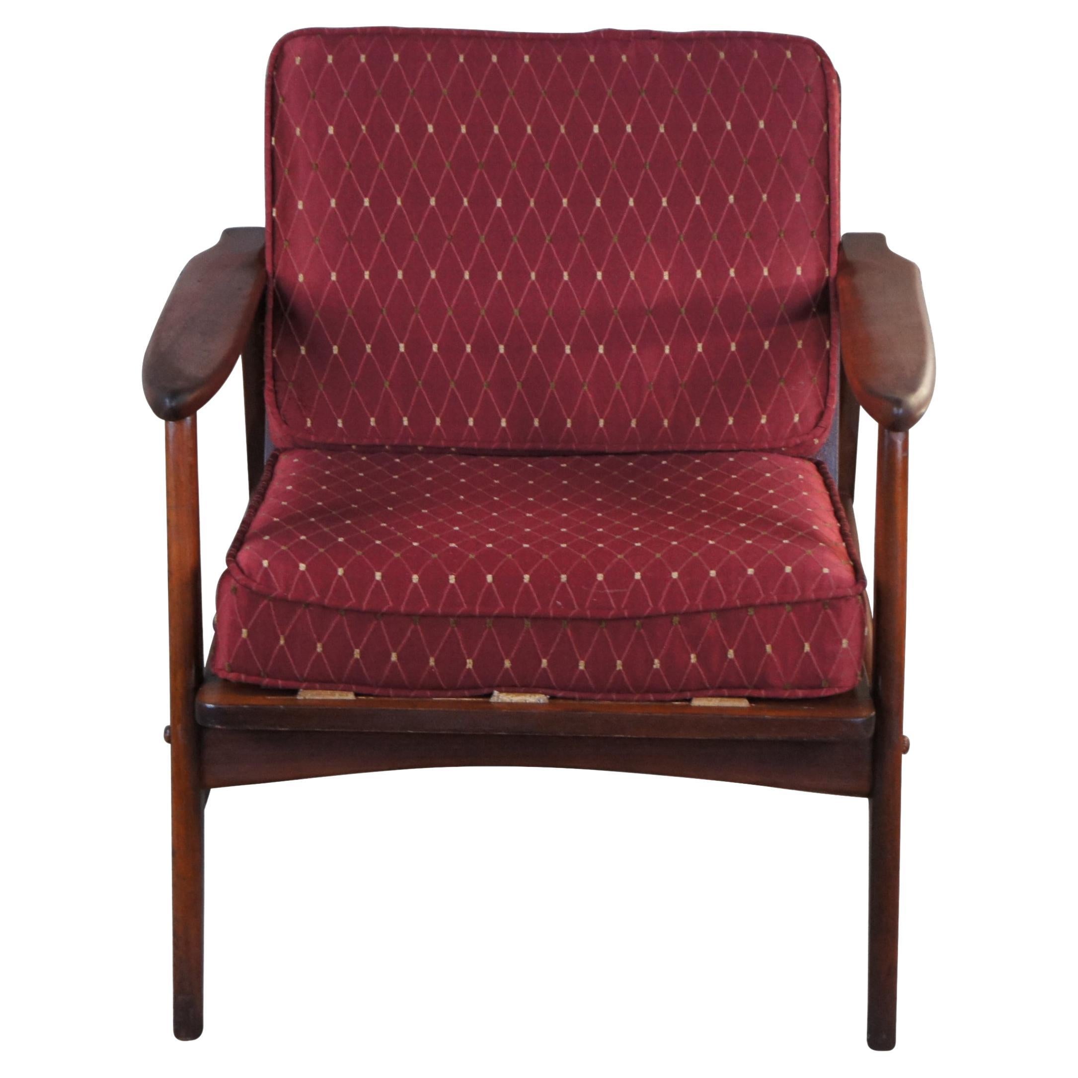 Pair of Modernist Wooden Spindle Back Arm Chairs at 1stDibs