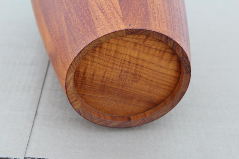 Mid-Century Modern Dansk Denmark Teak Ice Bucket at 1stDibs