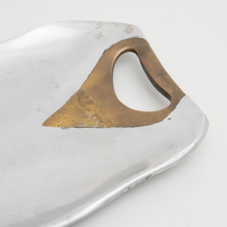 Mid-Century Modern Decorative Metal Tray, circa 1950 For Sale at 1stDibs