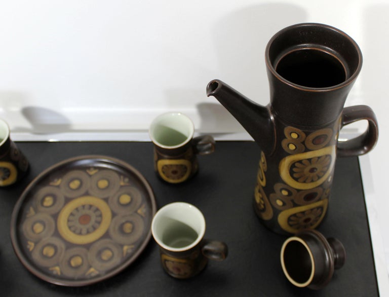 Mid-Century Modern Denby Arabesque Tea Coffee Service Set England 1960s ...