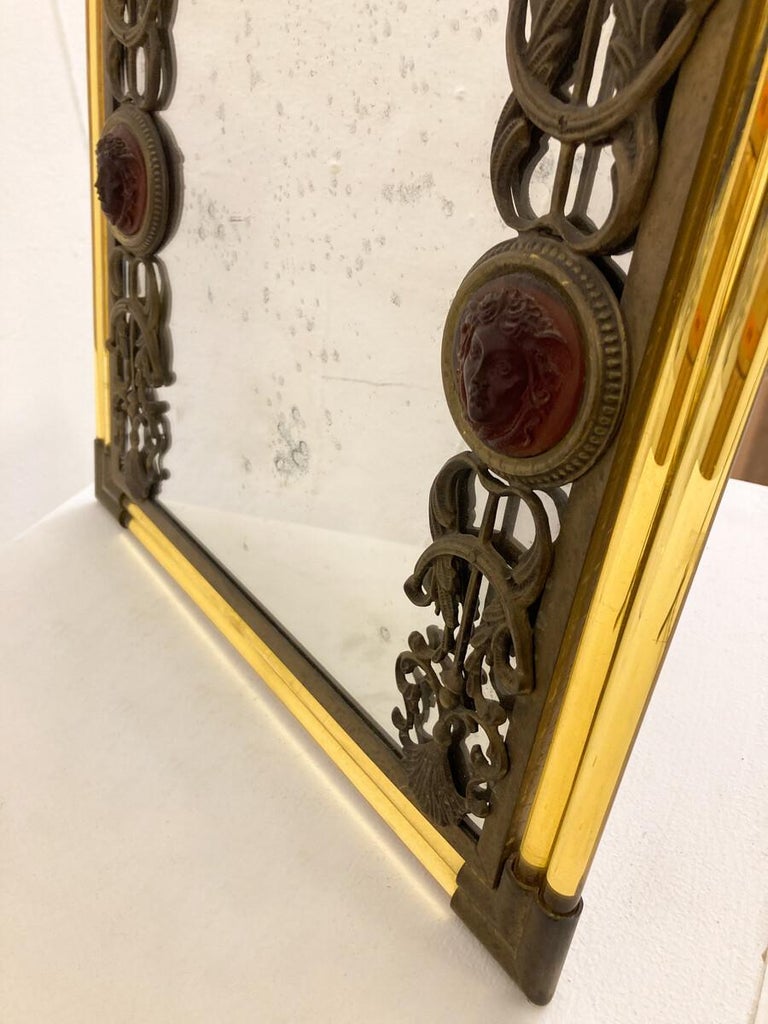 Mid-Century Modern Desk Mirror, Italy, 1970s For Sale at 1stDibs