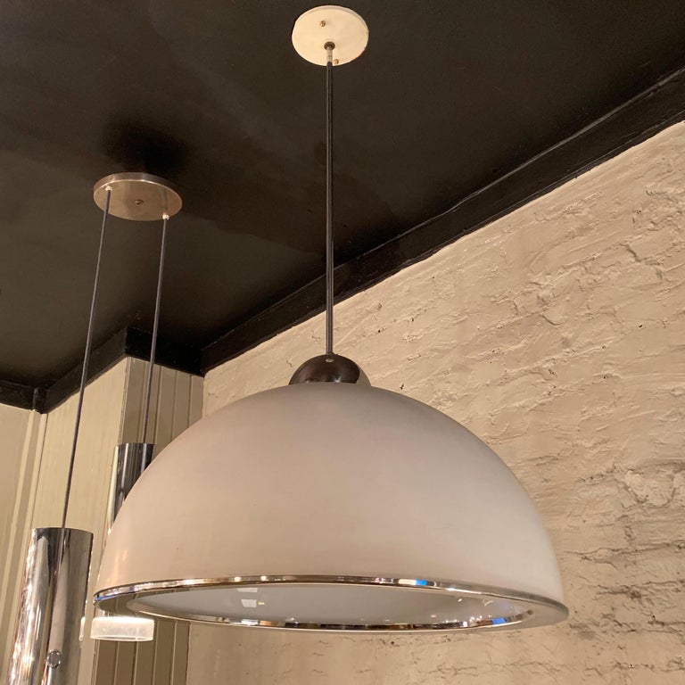Mid-Century Modern Diffused Dome Pendant Light at 1stDibs | diffused ...